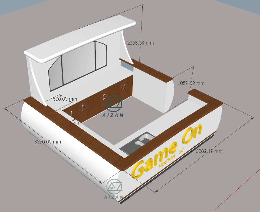 custom restaurant nightclub bar counter boat shaped bar counter design